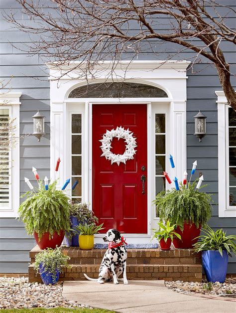 Add Some Red White And Blue 4th Of July Outdoor Decorations To Your