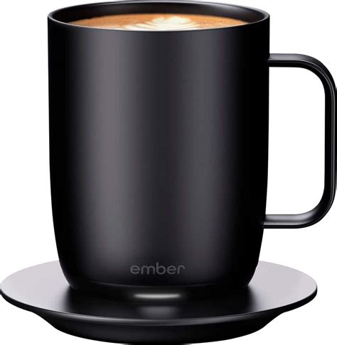 Best Buy Ember 14 Oz Temperature Controlled Ceramic Mug Black Cm171400us