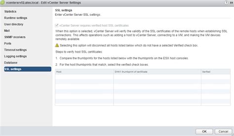 Enabledisable Certificate Checking On Esxi Host