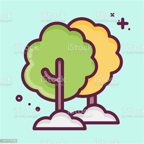 아이콘 트리 정원 기호에 적합합니다 Mbe 스타일 편집 가능한 간단한 디자인 디자인 템플릿 벡터 간단한 그림 0명에 대한 스톡 벡터 아트 및 기타 이미지 Istock