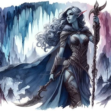 Drow Female Warrior Art 5 By Adoptablesaicraft On Deviantart