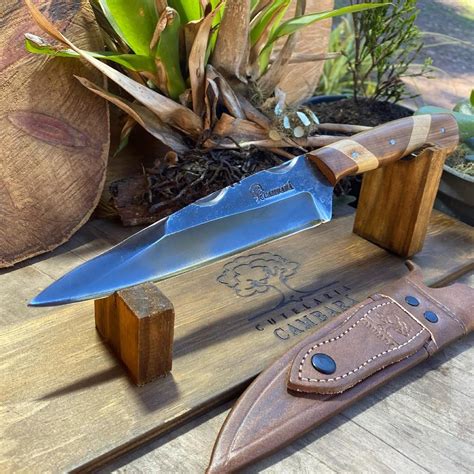 Faca 7 Polegadas Em Aço Alemão Facas Cambará Cutelaria Artesanal