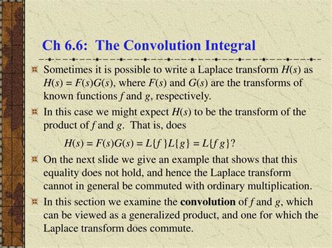 Ppt Ch 66 The Convolution Integral Powerpoint Presentation Free
