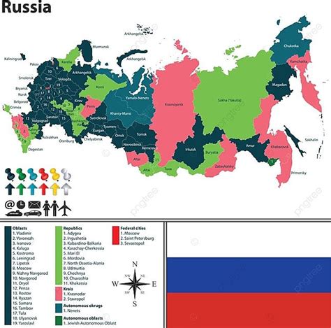 Russia Map Borders