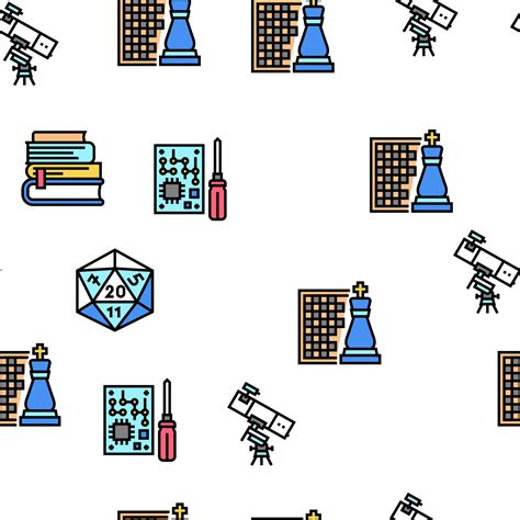 Geek Nerd And Gamer Vector Seamless Pattern Vector Art At Vecteezy