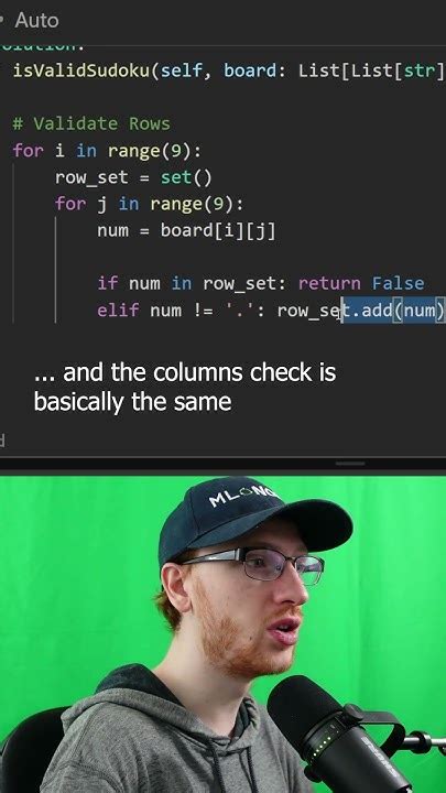 Lets Validate A Sudoku Board Leetcode 36 Valid Sudoku Youtube