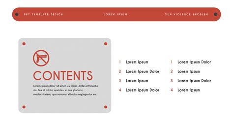 Gun Violence Problem Annual Report Ppt Templatelifestyle