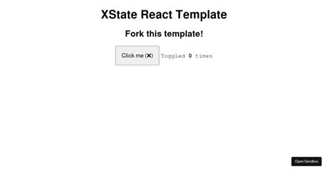 Xstate React Template Codesandbox
