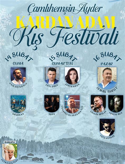 Ayderde Ertelenen 2025 Kardan Adam Festivali Için Yeni Tarih