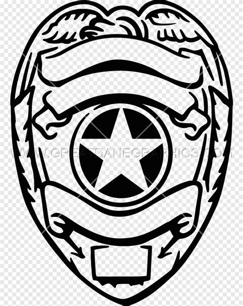 Police Officer Badge Coloring Pages