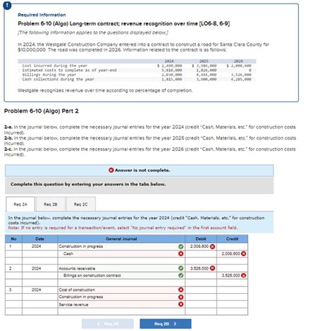 solved required information problem 6 10 algo long term