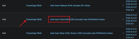 Select The Target Esxi Version Review Bios Version Requirements Note