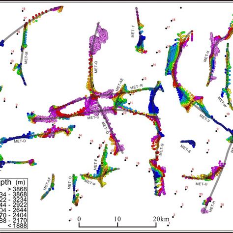 Euler Deconvolution Of The Magnetic Data Indicating The Euler Solutions