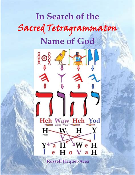 Pdf In Search Of The Sacred Tetragrammaton Name Of God Part One