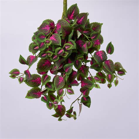 Mini Coleus Leaf Bush Bouquet Everyday Faux Greenery Spray 20