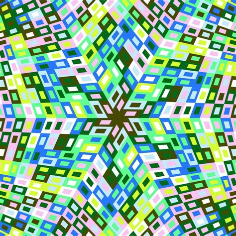 Dynamic Geometrical Tiled Pattern Background Design Colorful Circular