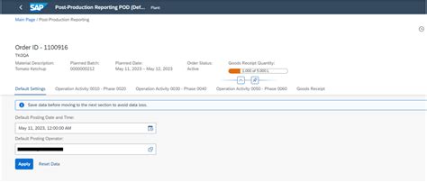 Goods Issue Goods Receipt Yield And Scrap With P Sap Community