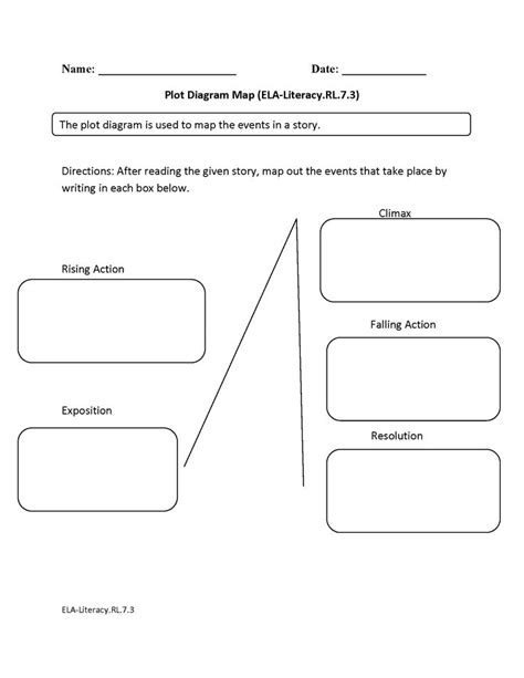 Plot Diagram Map Ela Literacyrl73 Reading Literature Worksheet Reading Literature Reading