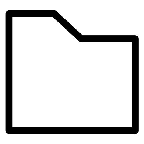 Folder Blank Vector Svg Icon Svg Repo