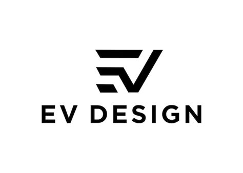 Premium Vector Ev Logo Design Vector Illustration