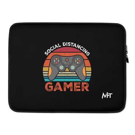 Social Distancing Gamer Laptop Sleeve Myhackertech
