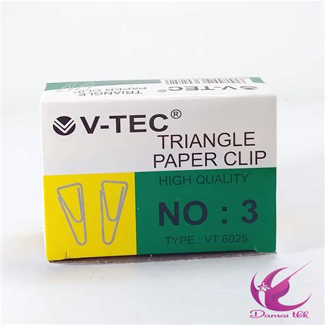 V Tec Paper Clip Triangle Vt 6025 No 3 Lazada Indonesia