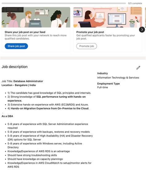 Dba Hiring Sql Bangalore Database Cloud Dba Databaseadministrator Unified Consultancy