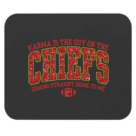 karma is the guy on the chiefs travis kelce mouse pads sold by