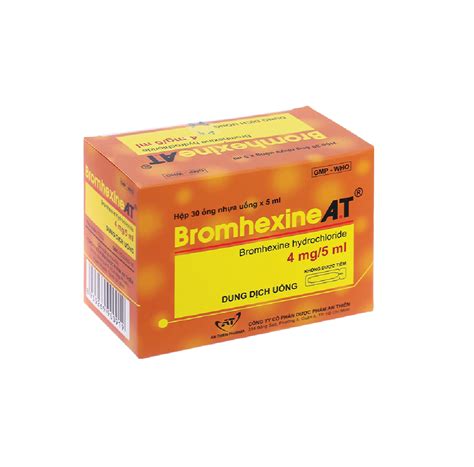 Thuốc Bromhexin 4mg5ml Gói Công Dụng Và Hướng Dẫn Sử Dụng Hiệu Quả