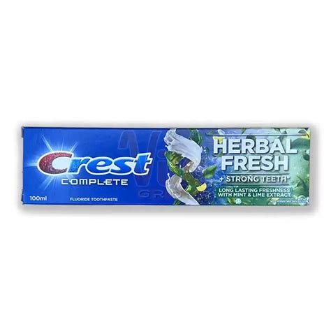 خمیر دندان کرست کامپلت نعنا لیمو آلمانی Crest Herbal Fresh