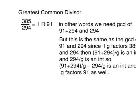 Ppt Greatest Common Divisor Powerpoint Presentation Free Download