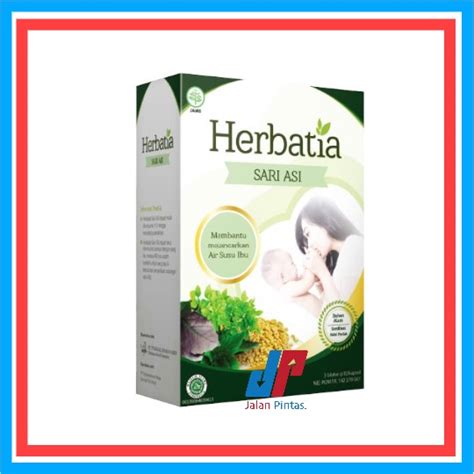 Jual Pelancar ASI HERBATIA Sari Asi 1 Box 30 Strip ASI Booster Herbal Alami Daun Katuk Biji