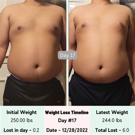 Day 017 Weight Loss— Back On Track 250 To 2440 Weight Loss