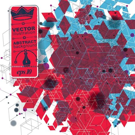 Premium Vector Graphic Web Background With Cubes Mesh Vector Abstract Complicated Cover