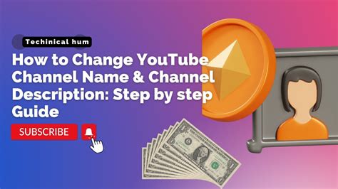 How To Change YouTube Channel Name Channel Description Step By Step Guide Youtube Changes