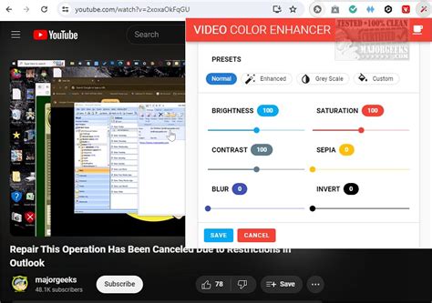Download Video Color Enhancer For Chrome 130 Majorgeeks