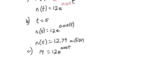 solved these exercises use the population growth model the population