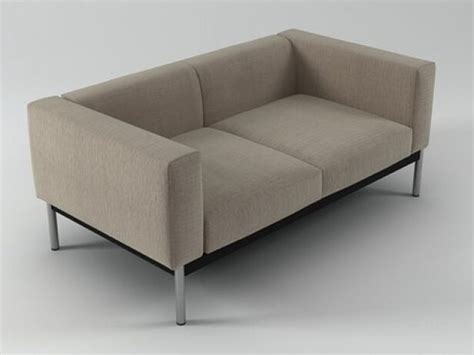 Modern 2 Seater Sofa 3d Model