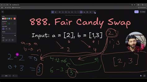 Leetcode Problem 888 Fair Candy Swap Solution Explained Youtube
