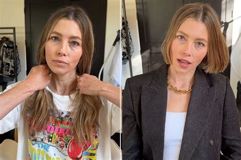 Jessica Biel Unveils New Bob Haircut Photos