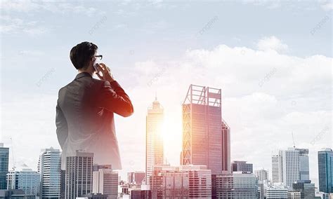 Confident Boss Asserting Control For Business Success Amidst Cityscape