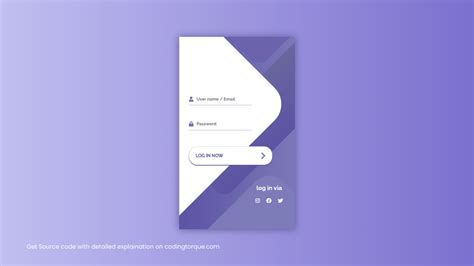 Awesome Login Form Design Using Html And Css Coding Torque