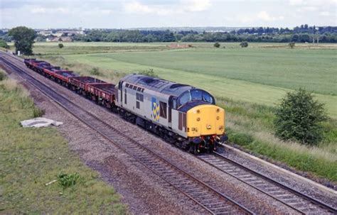 Original 35mm Rail Slide Class 37 37717 Lea Marston 16 7 91 Copyright