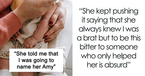 Stepmother Wants To Name Her Pregnant Stepdaughters Baby Goes Nuclear When Shes Told No