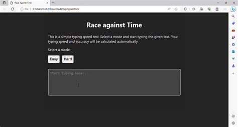 Mohit Rai On Linkedin Race Against Time A Static Website For Testing Users Speed And Accuracy