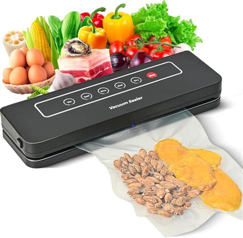 Food Saver Vacuum Sealer Machine 80 Kpa Powerful Suction 5 In 1