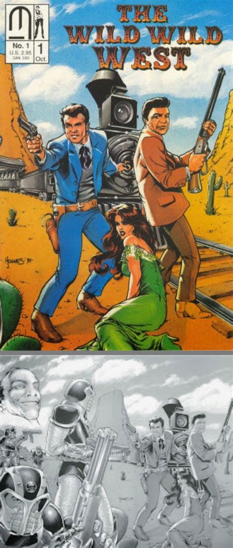 The Wild Wild West Comic Book Issue 1 Cover Art In Heid Antillons