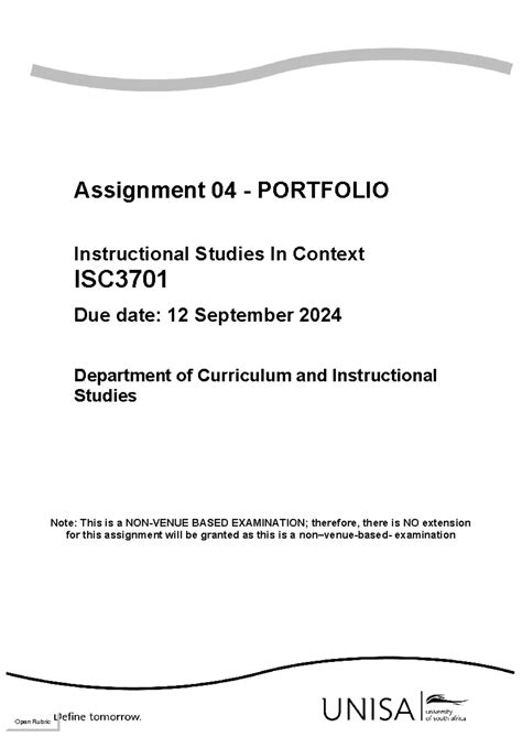 Isc3701 Assignment 04 Final Portfolio Assignment 04 Portfolio