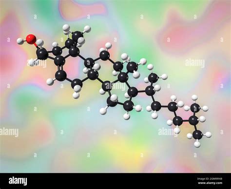 Cholesterol Molecule Illustration Stock Photo Alamy