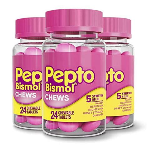 Pepto Bismol Chews Digestive Relief For Nausea Heartburn Indigestion